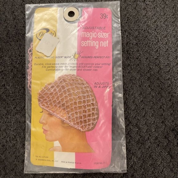 Hair | Vintage Goody Adjustable Magic Sizer Setting Net Pink D22 | Poshmark